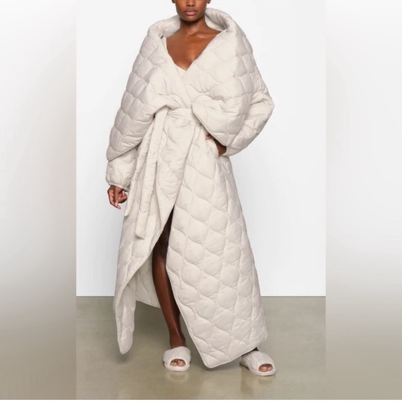 Jackets & Coats | Skims Quilted Duvet Robe | Poshmark